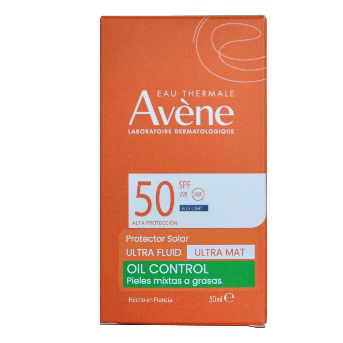 Avene protector solar ultra fluido, ultra mat FPS50+ 50ml. – Derma Express MX