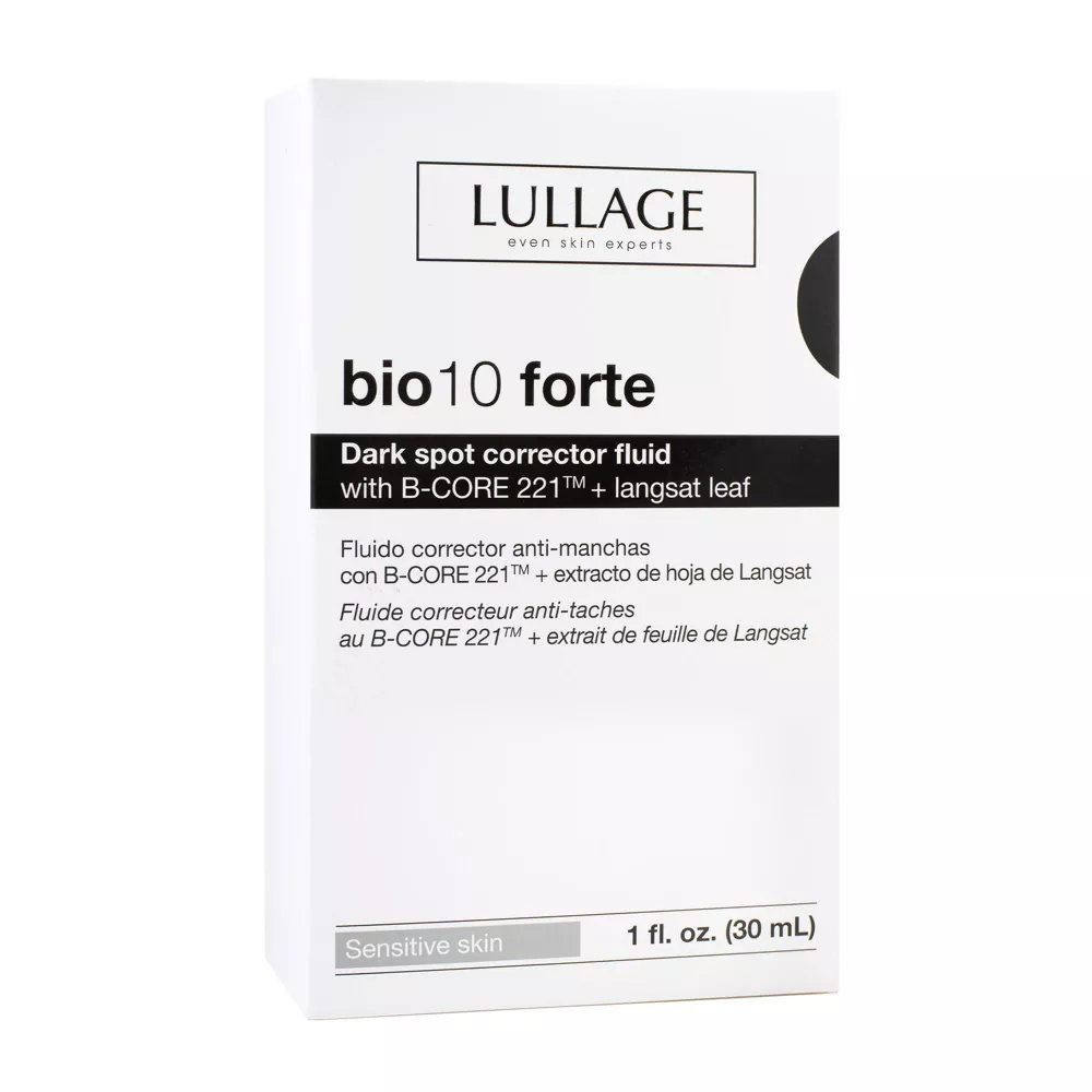 Lullage bio10 forte dark spot corrector fluid sensitive skin 30ml. – Derma Express MX