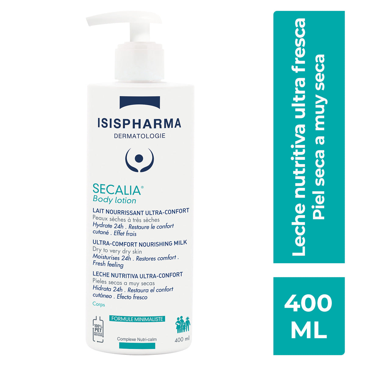 Isispharma secalia body lotion, hidratante para pieles secas 400ml ...