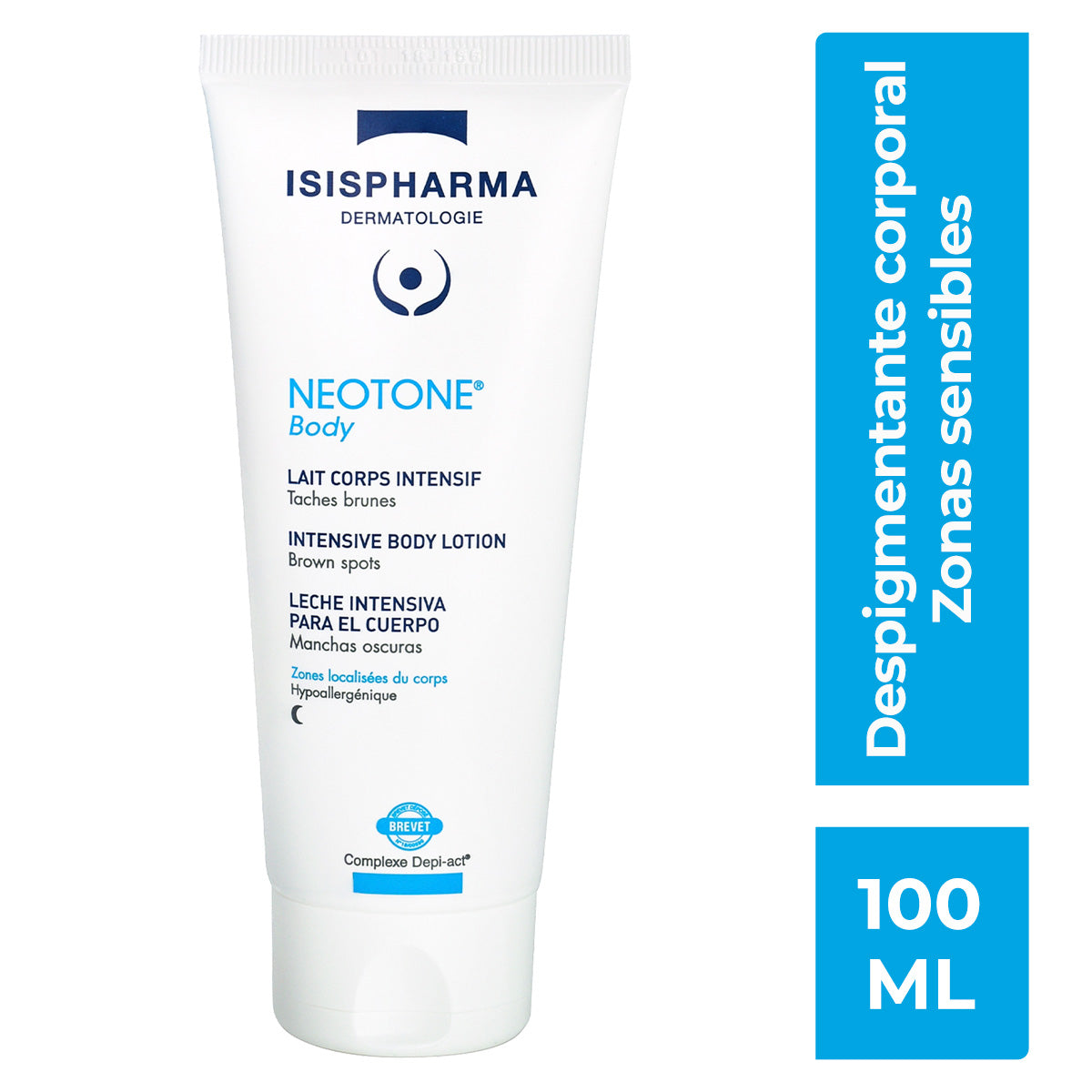 Isispharma neotone body, despigmentante corporal 100ml. – Derma Express MX