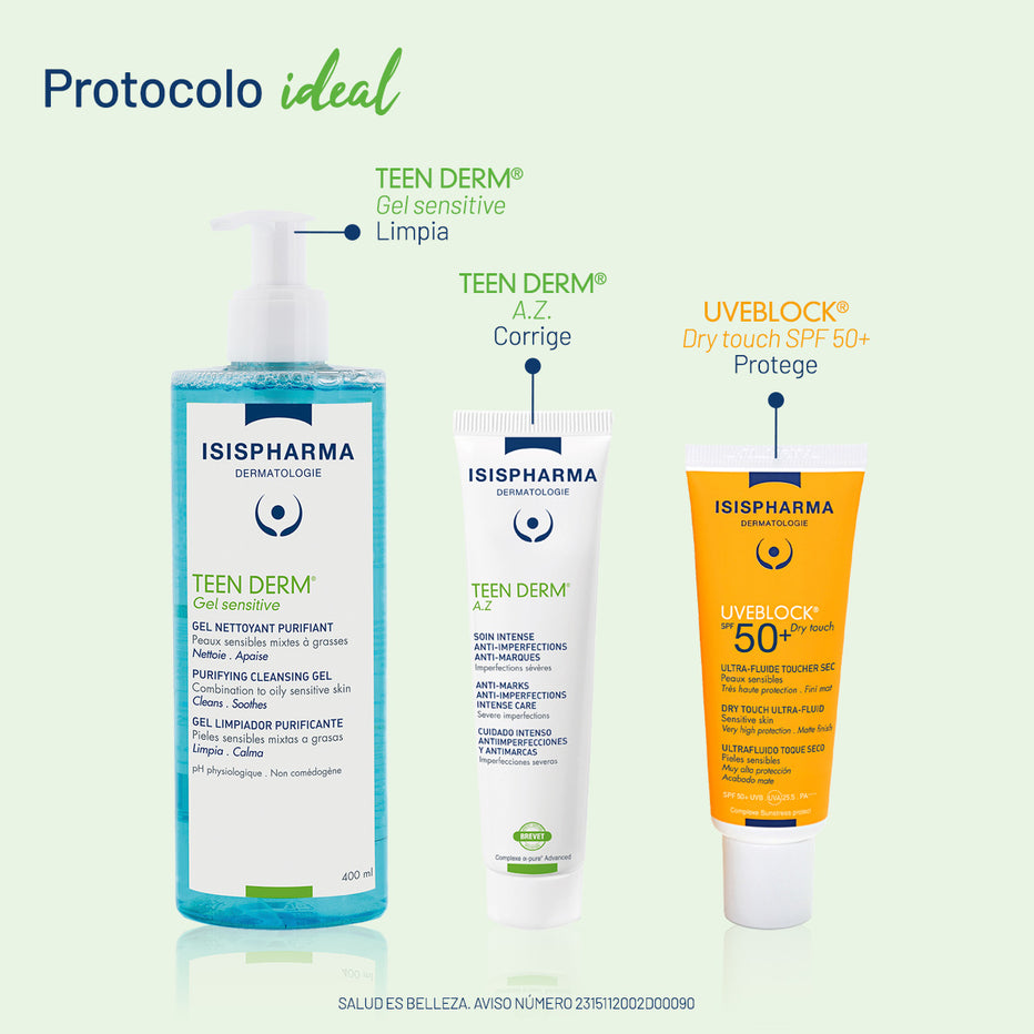 Isispharma Teen Derm AZ Seboregulador y anti imperfecciones 30 ml ...