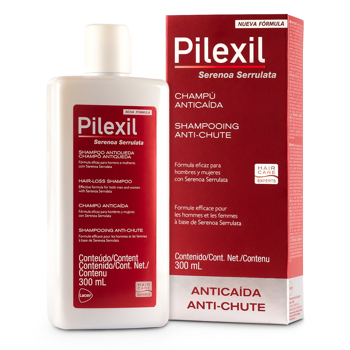 PILEXIL SHAMPOO ANTICAÍDA 300 ML - Derma Express MX