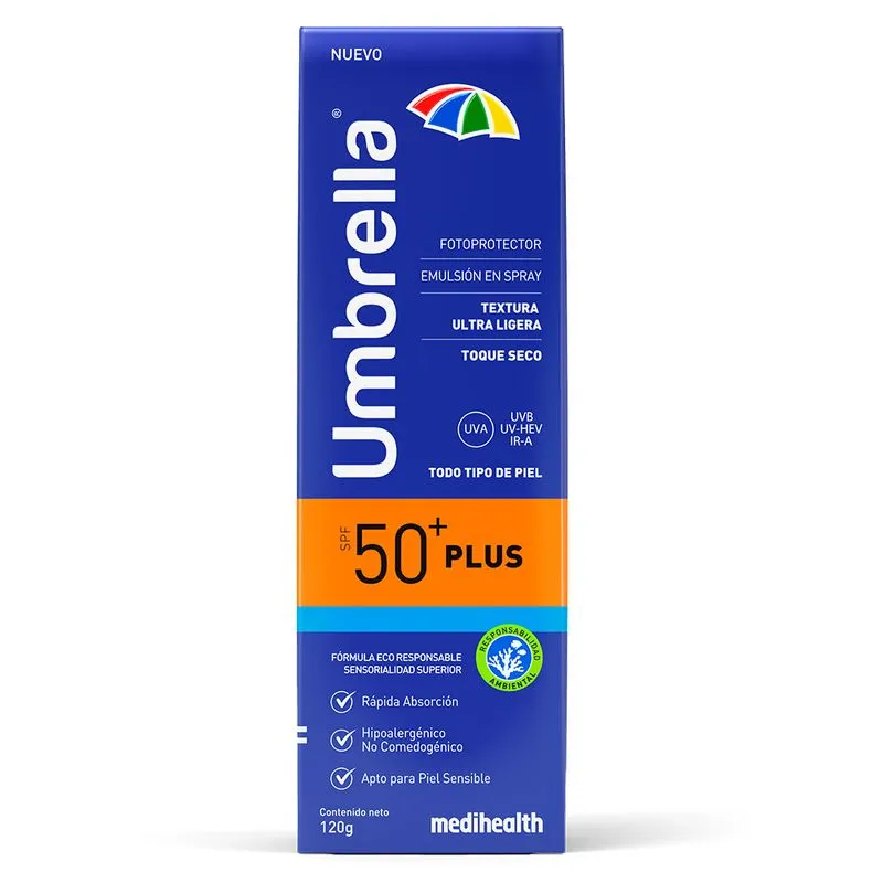 Italmex Umbrella plus fotoprotector en spray para todo tipo de piel 12 ...