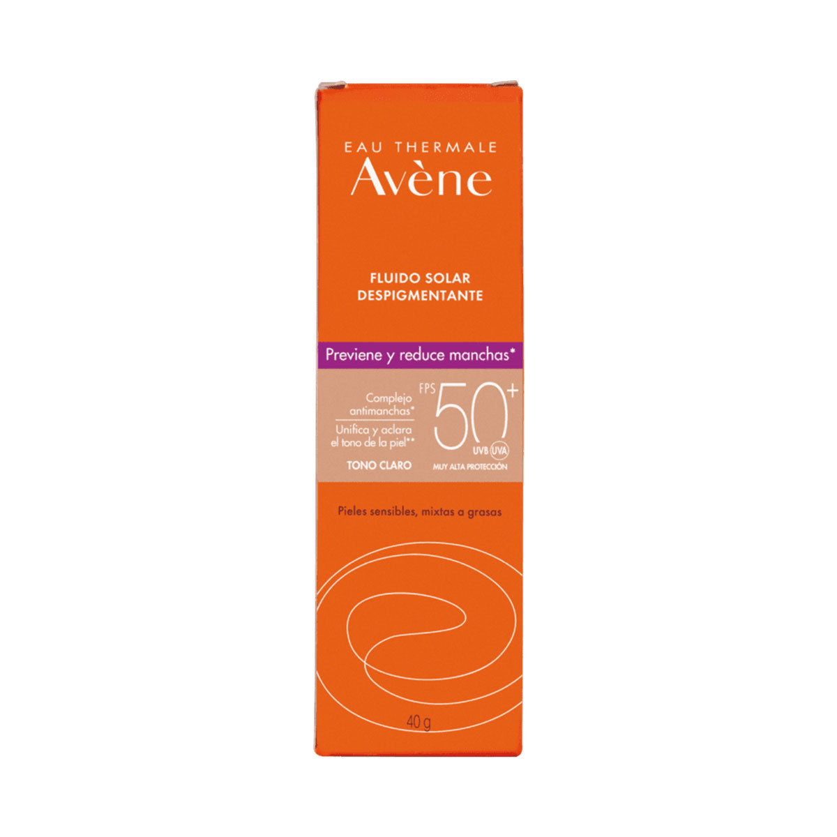 Avene Fluido solar despigmentante SPF50+ tono claro 40 ml – Dermaexpress