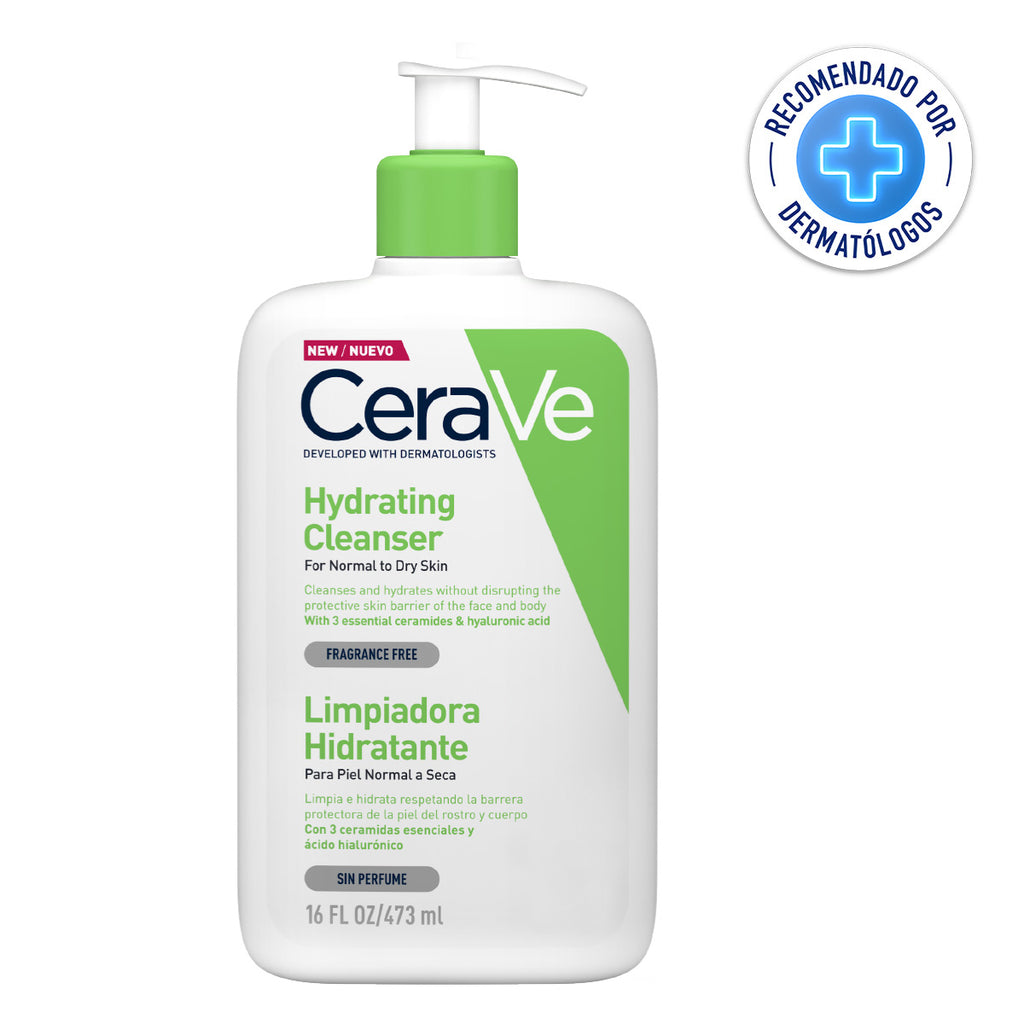 Cerave limpiadora hidratante facial y corporal 473ml. – Derma Express MX