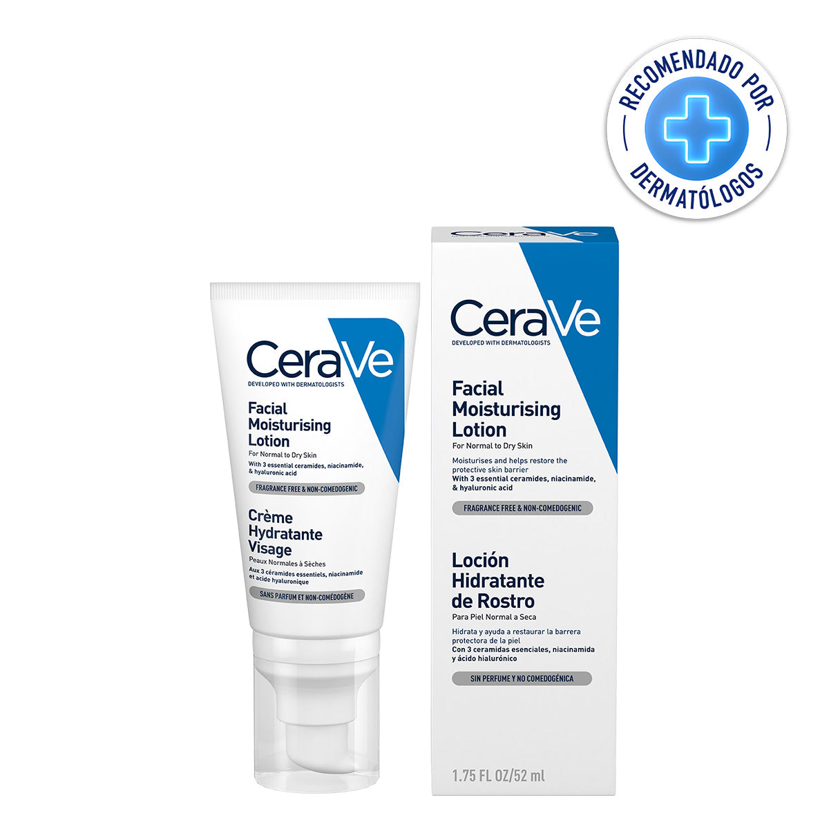 Cerave loción hidratante facial 52ml. – Derma Express MX