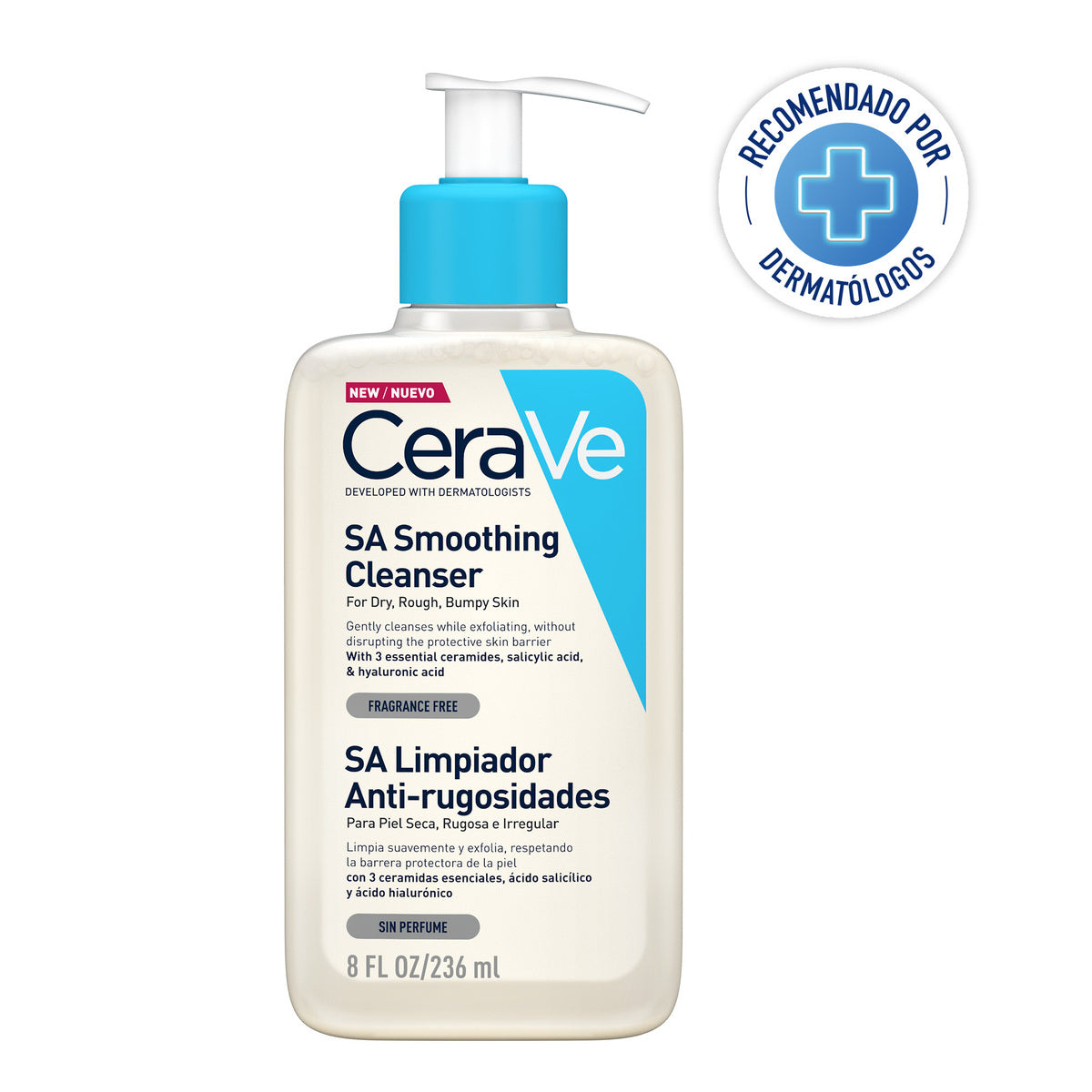 CeraVe SA Gel limpiador antirugosidades 236 ml – Dermaexpress
