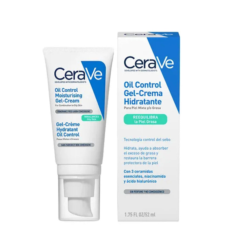 Cerave oil control gel crema hidratante piel mixta a grasa 52ml ...