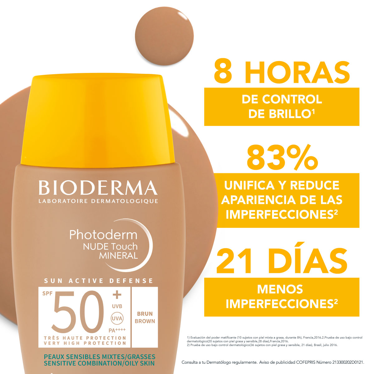 Bioderma Photoderm Nude Touch Mineral FPS50+ Protector solar facial co ...