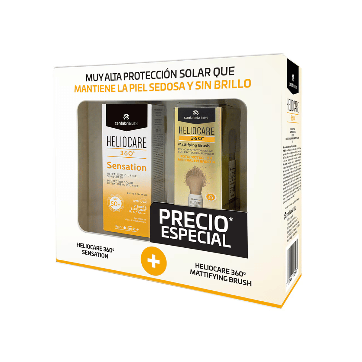 Heliocare Kit Sensation FPS 50+ 50 Ml + Heliocare 360 Matifying Brush ...