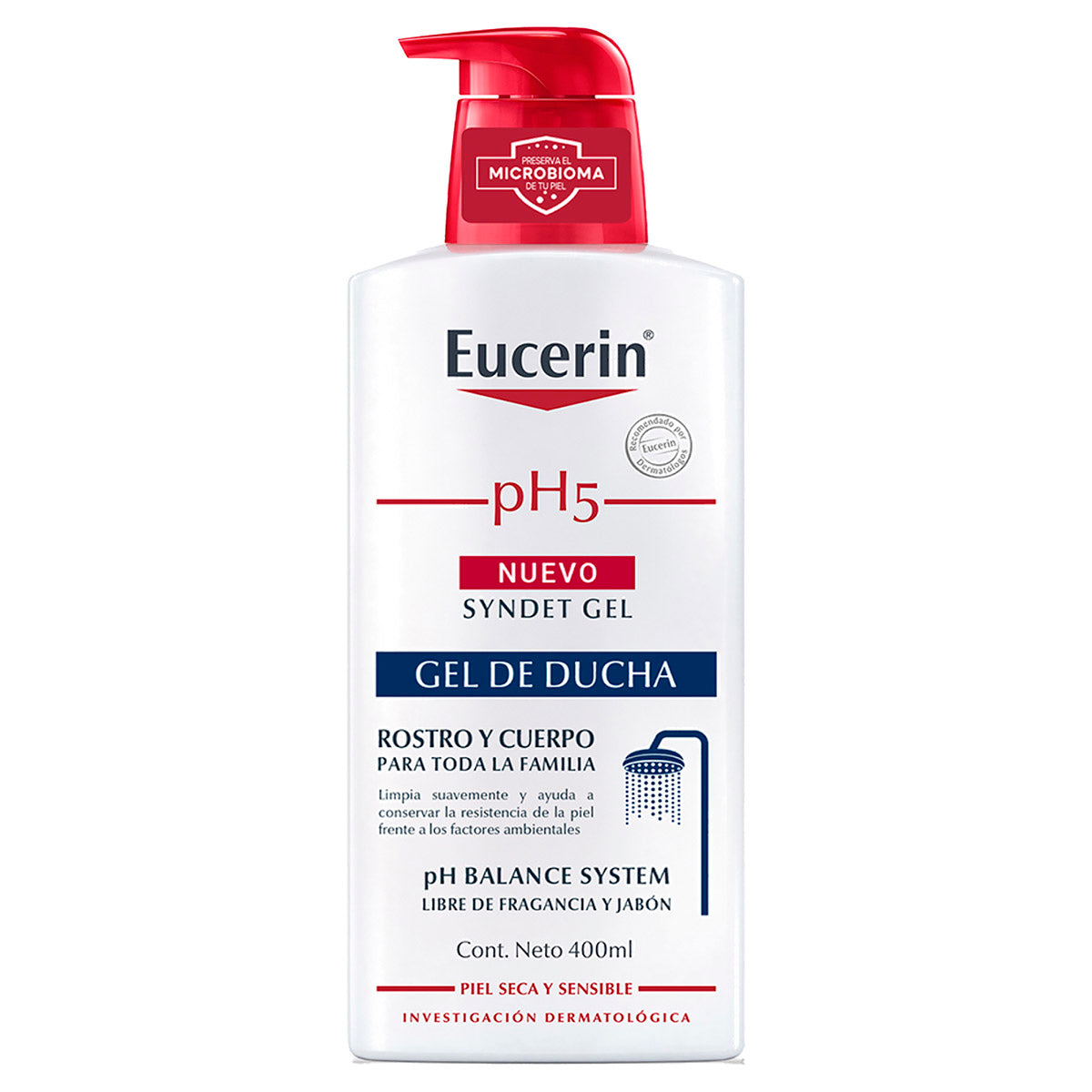 Eucerin pH5 Syndet gel de baño para piel sensible 400ml. – Derma Express MX