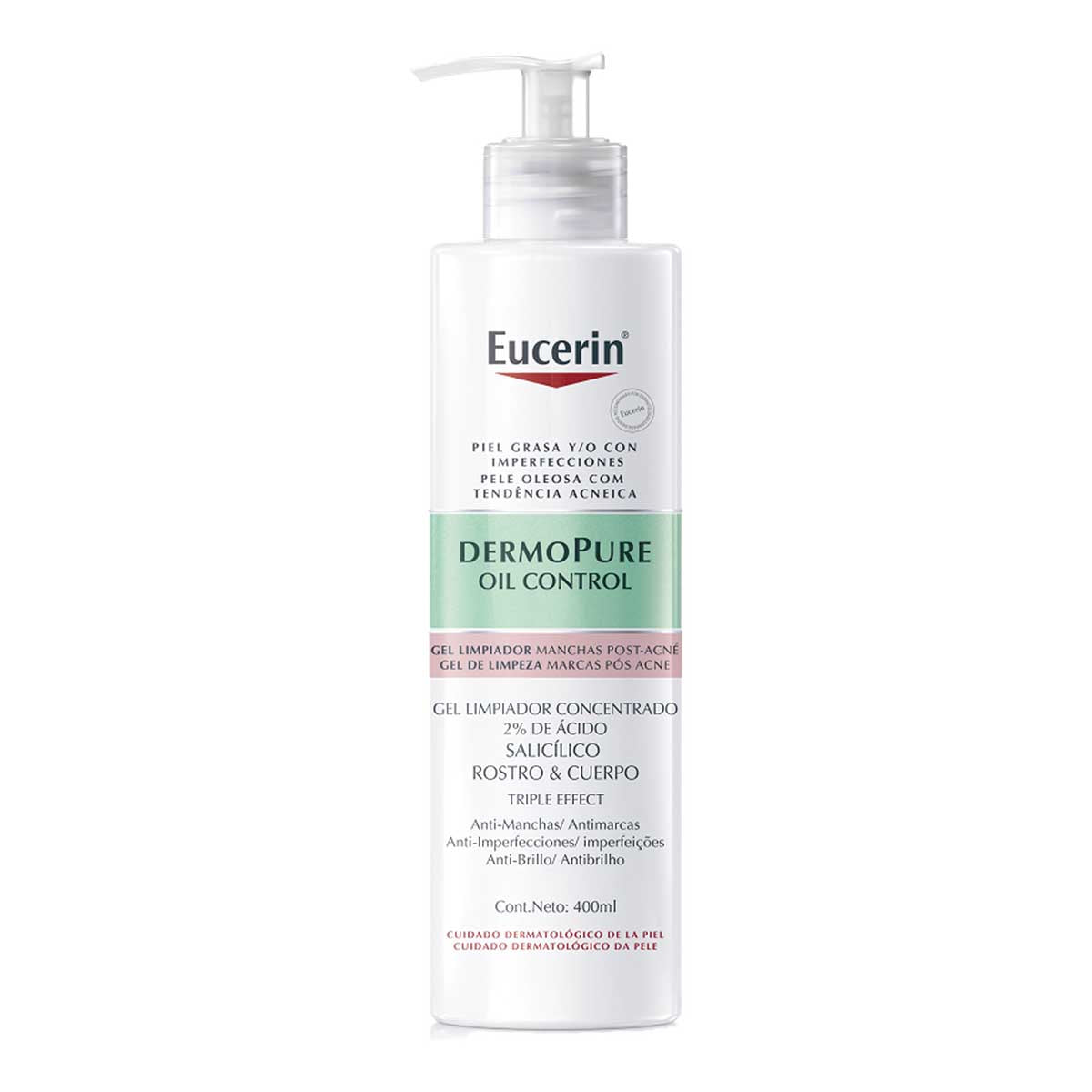Eucerin Dermopure Oil Control Gel limpiador 400 ml – Dermaexpress