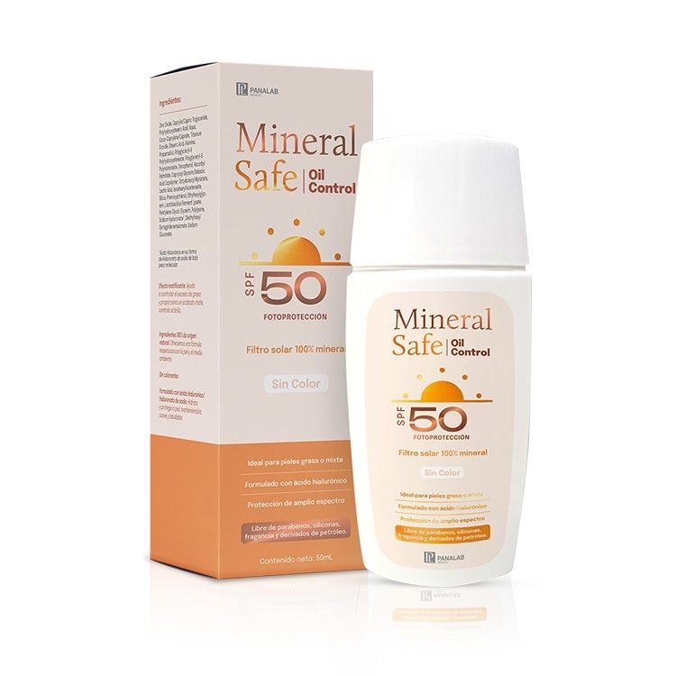 Panalab Mineral Safe Oil Control FPS50 Protector Solar Mineral Sin Col ...