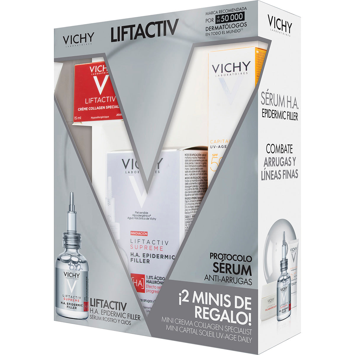 Vichy Kit-Liftactiv Supreme Epidermic Filler 30ml+Capital Solei Uv-age ...
