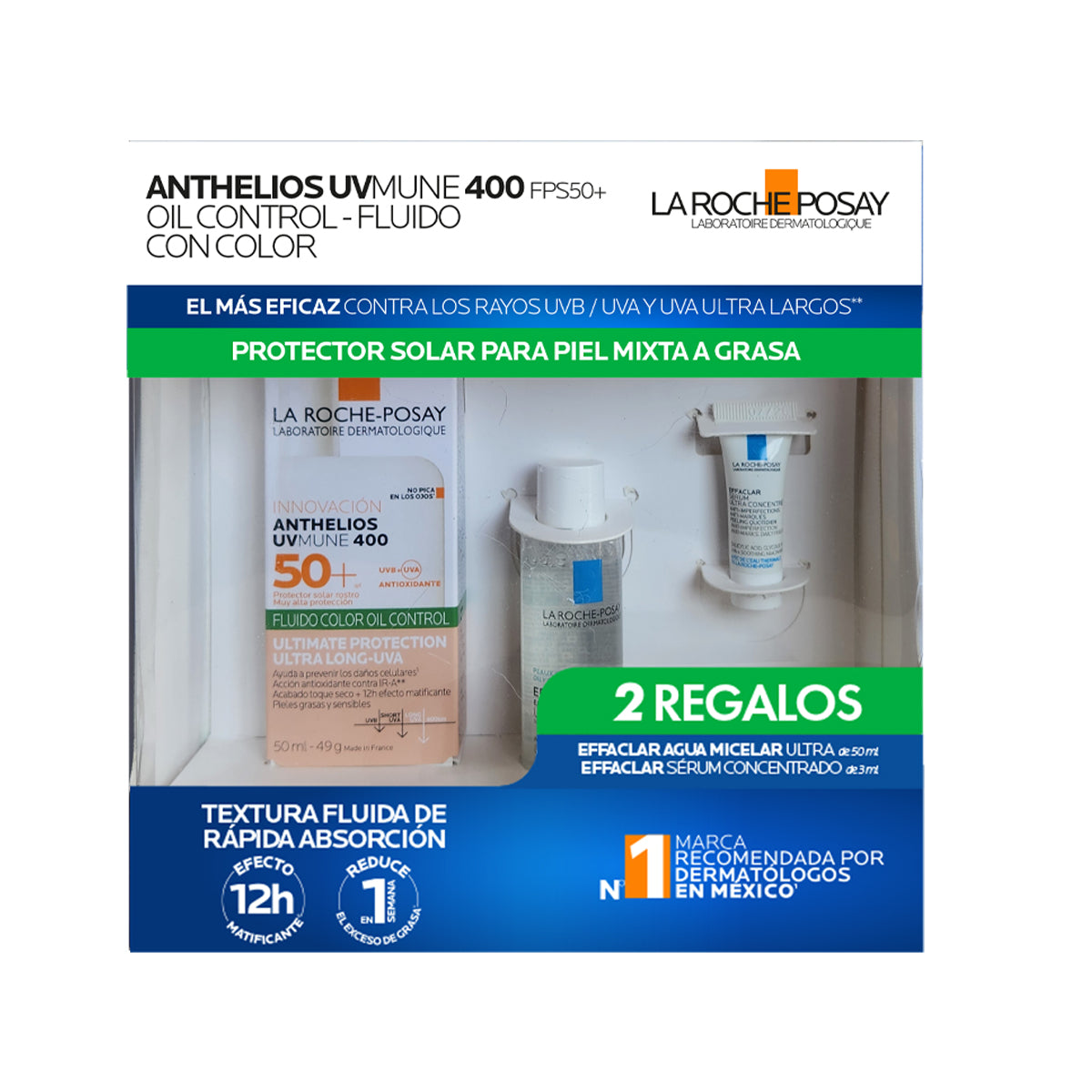 La Roche-Posay Kit Anthelios UV Mune 400 Fluido c/c Oil Control 50 ml ...