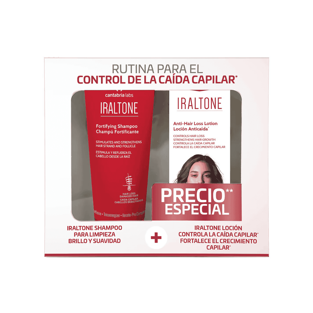 Cantabria Labs Iraltone Kit Shampoo Fortificante 200 Ml + Iraltone Loc ...