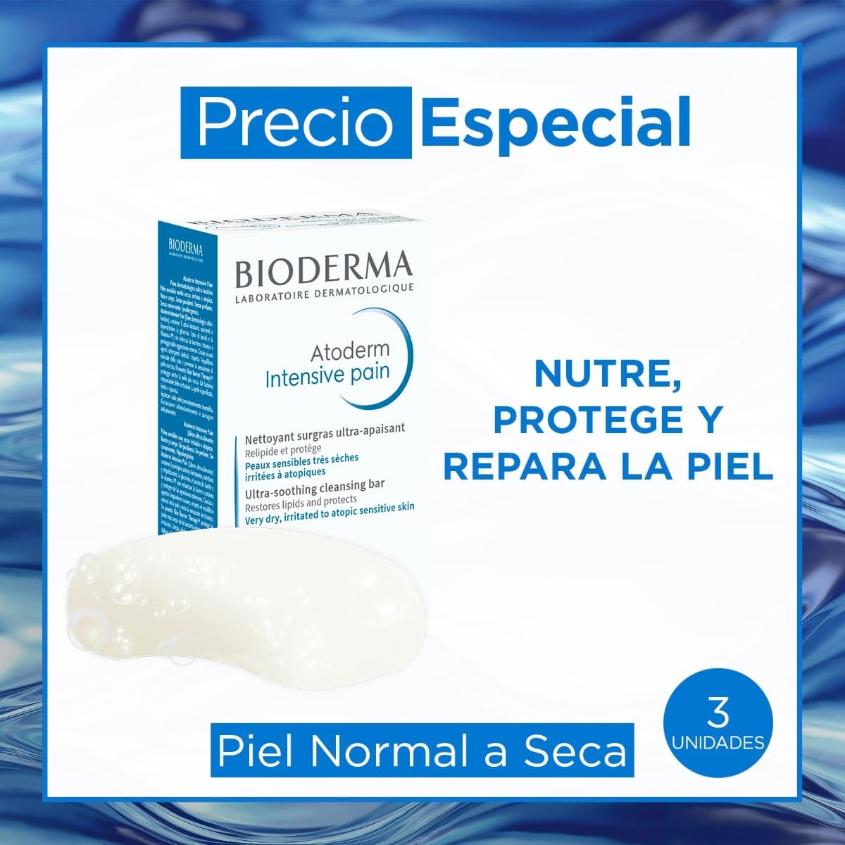Tripack Bioderma - Atoderm Barra Dermolimpiadora – Dermaexpress