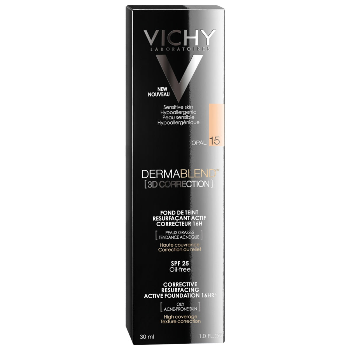 Vichy Dermablend Coverflow 3D #15 Opal, Alta cobertura y duración, 30m ...