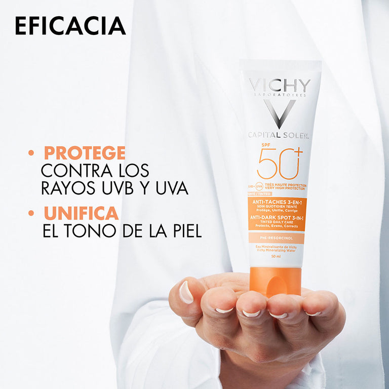 Vichy Ideal Soleil FPS50 Anti Dark, Cuidado protector anti-manchas , 5 ...