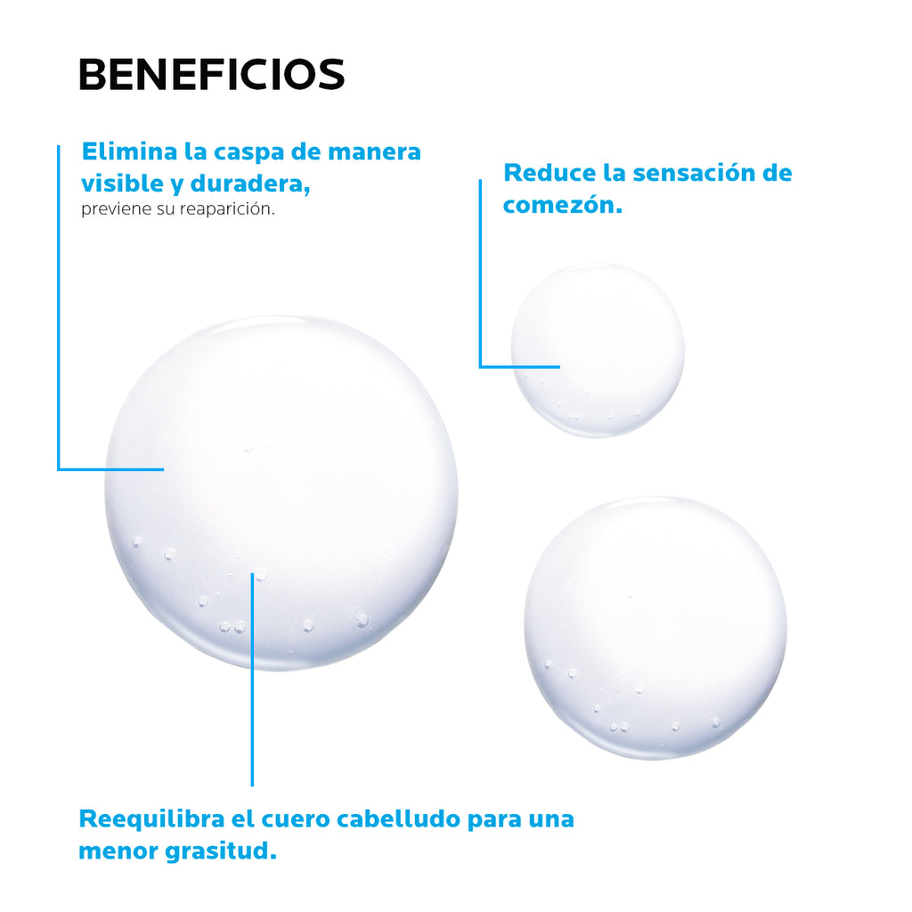 La Roche Posay Kerium Anti-caspa Grasa, Shampoo para cuero cabelludo s ...