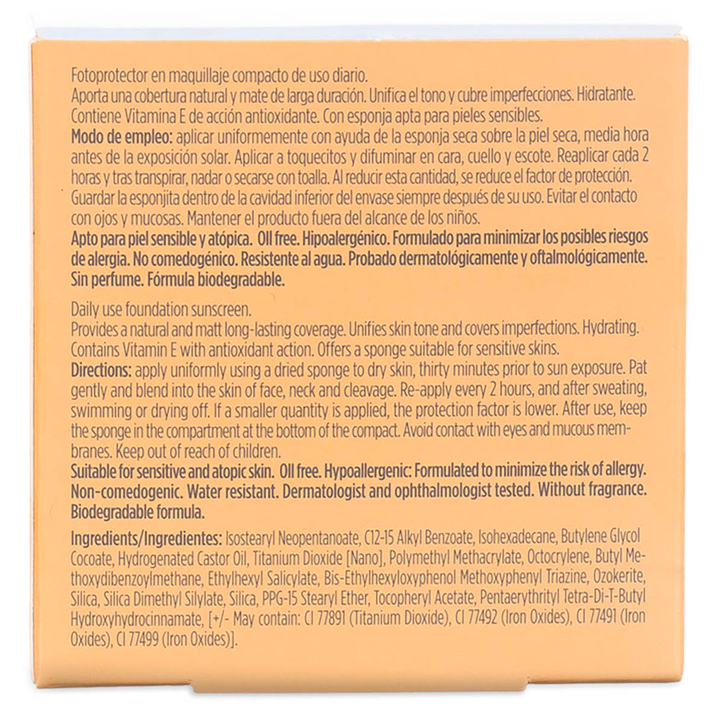 Isdin Fotoprotector SPF50+ compacto color arena 10gr. – Derma Express MX