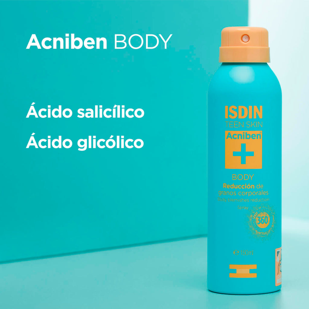 Isdin Acniben Body Spray Renovador para piel grasa 150 ml – Dermaexpress