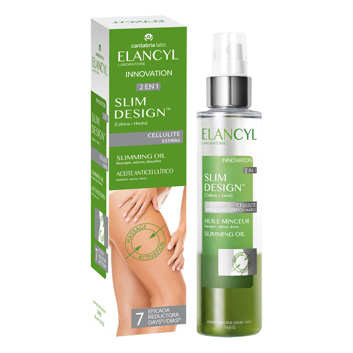 Cantabria Labs, Elancyl slim aceite anti celulitico 150ml. – Derma ...